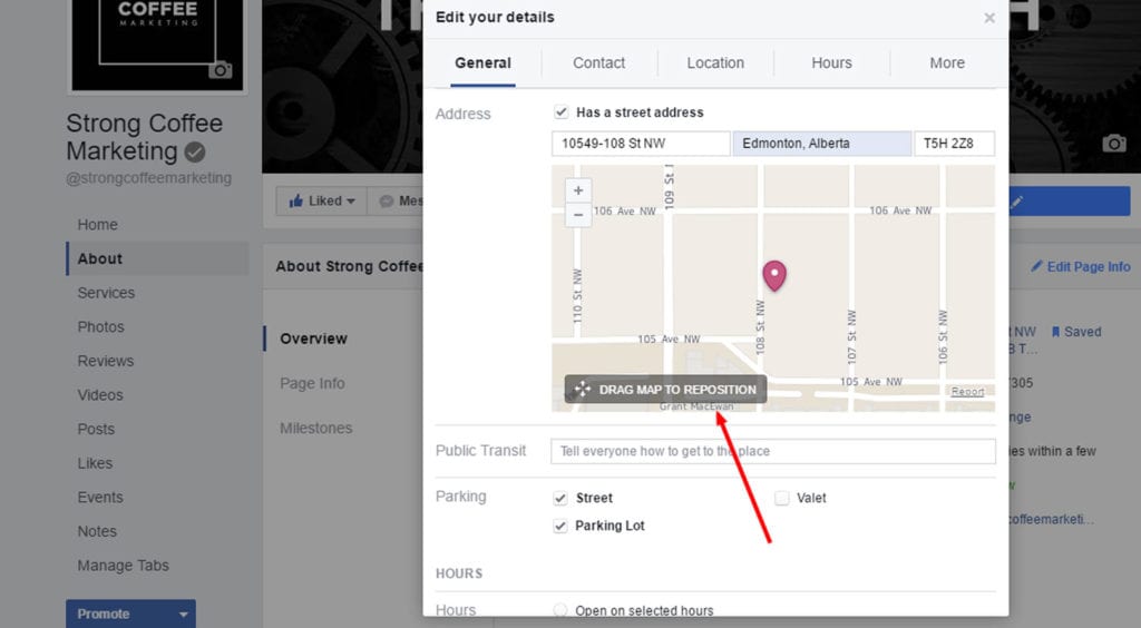 Quick Tip - Changing Your Facebook Page Map Pin Location • Strong ...